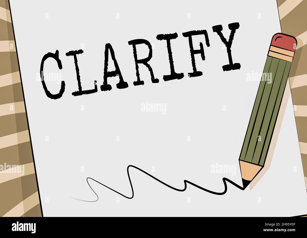 Conceptual display Clarify. Conceptual photo Make a statement or ...