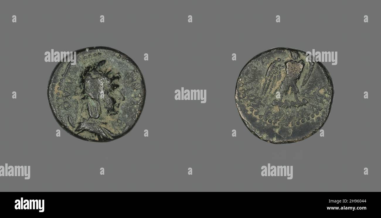 Coin Depicting the Head of a Man, 27 BCE-14 CE Stock Photo - Alamy