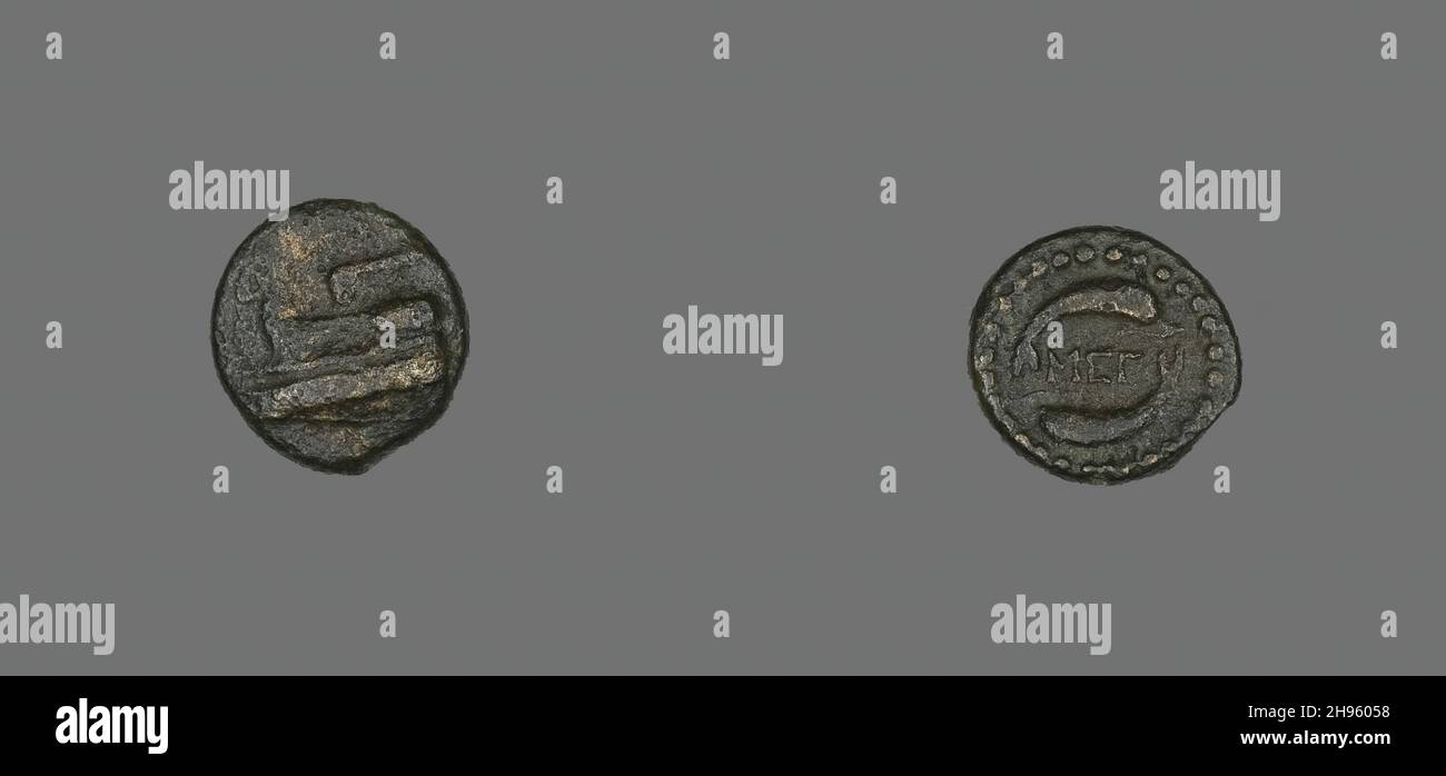 Coin Depicting a Ship's Prow, after 307-243 BCE Stock Photo - Alamy