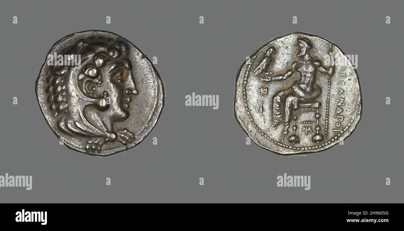 Alexander the great coin headdress hi-res stock photography and images ...