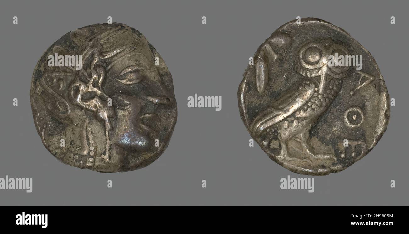 Athena coin depicting the owl hi-res stock photography and images - Alamy