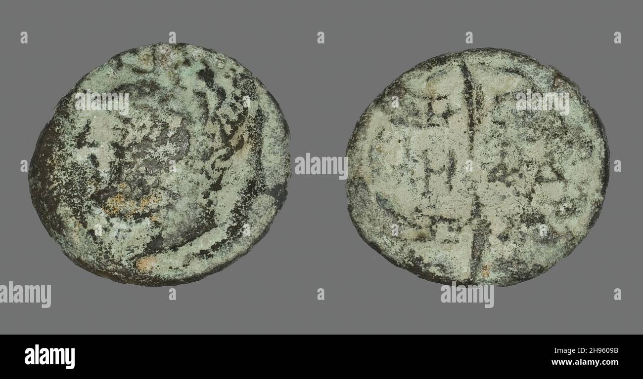 Coin Depicting a Male Head, before 190 BCE Stock Photo - Alamy