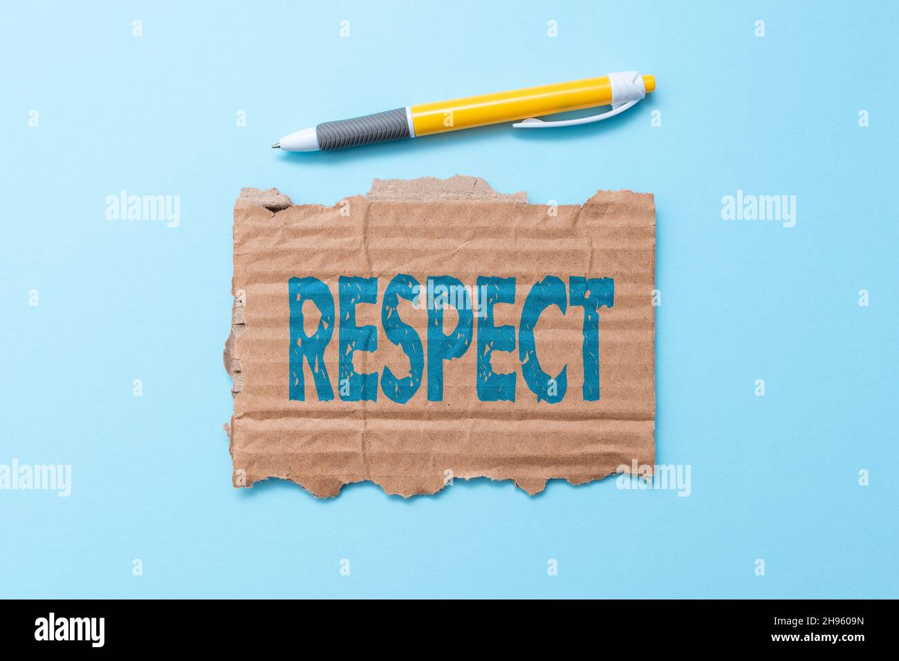 Text sign showing Respect. Concept meaning Feeling of deep admiration ...