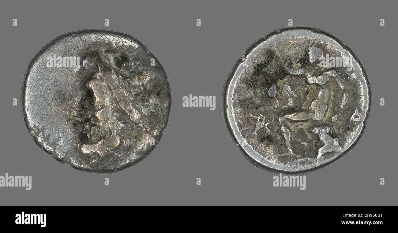 Hemidrachm (Coin) Depicting the God Zeus, after 371 BCE Stock Photo - Alamy