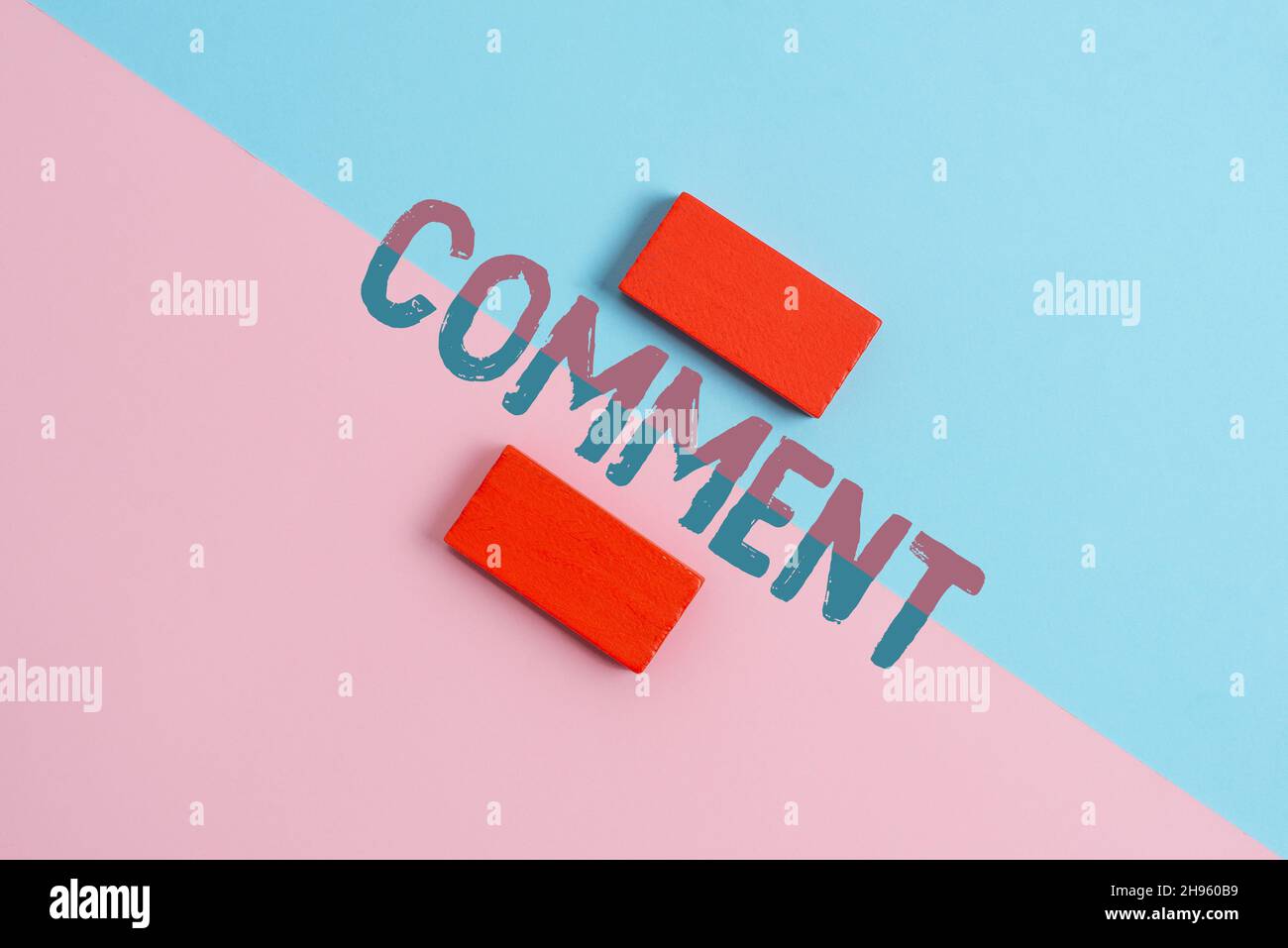 Conceptual display Comment. Business concept Verbal Written remark ...