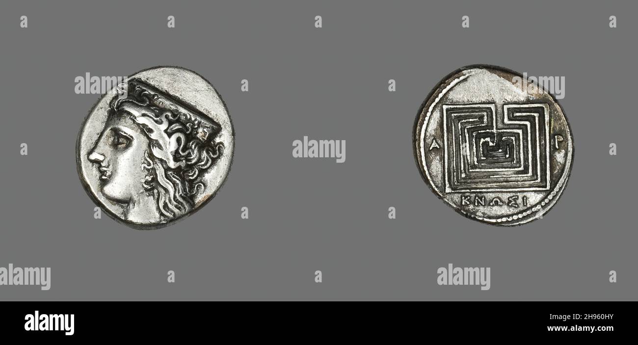 Drachm (Coin) Depicting the Goddess Hera, 350-220 BCE Stock Photo - Alamy