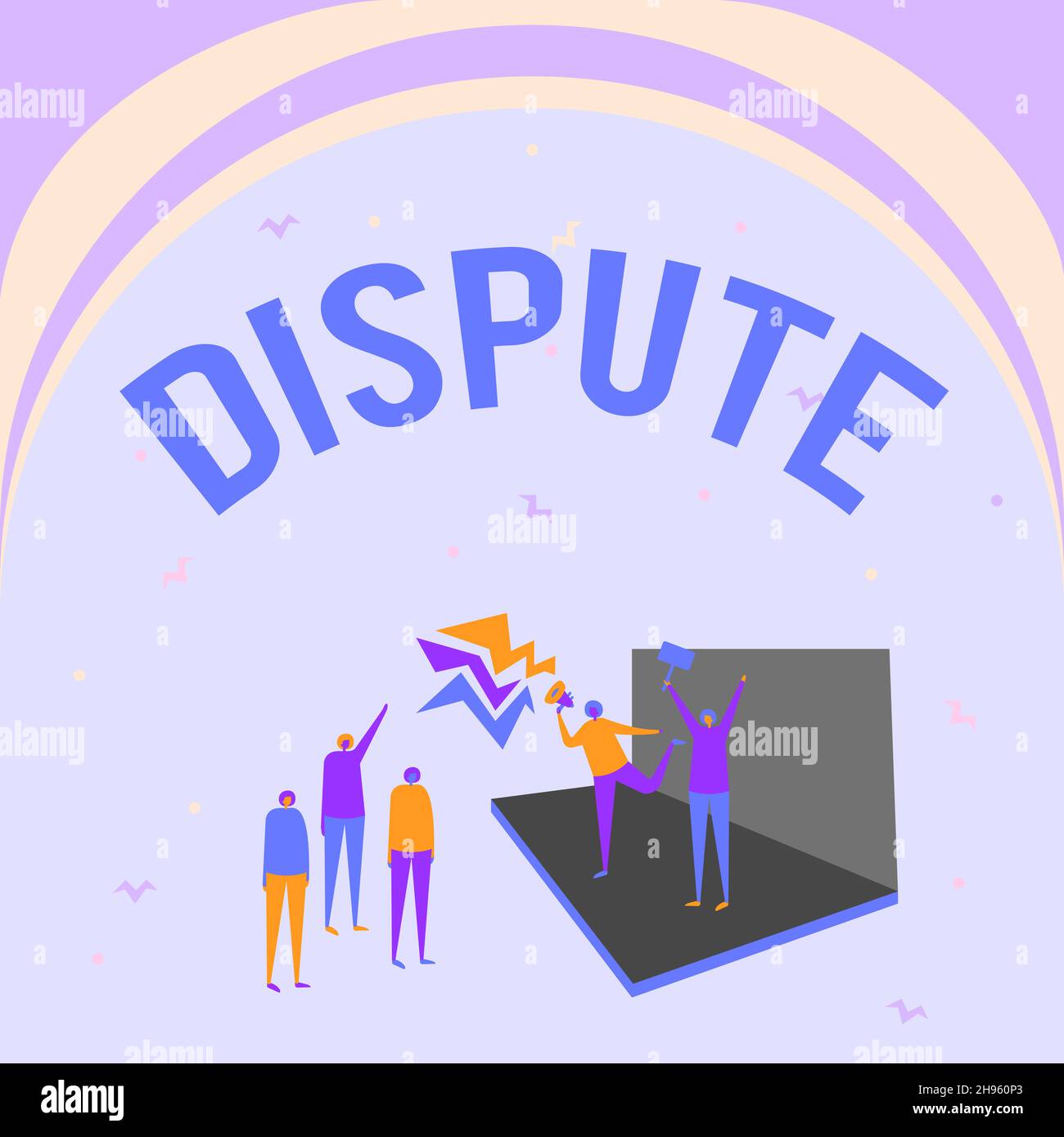 Sign displaying Dispute. Business concept the serious argument or ...