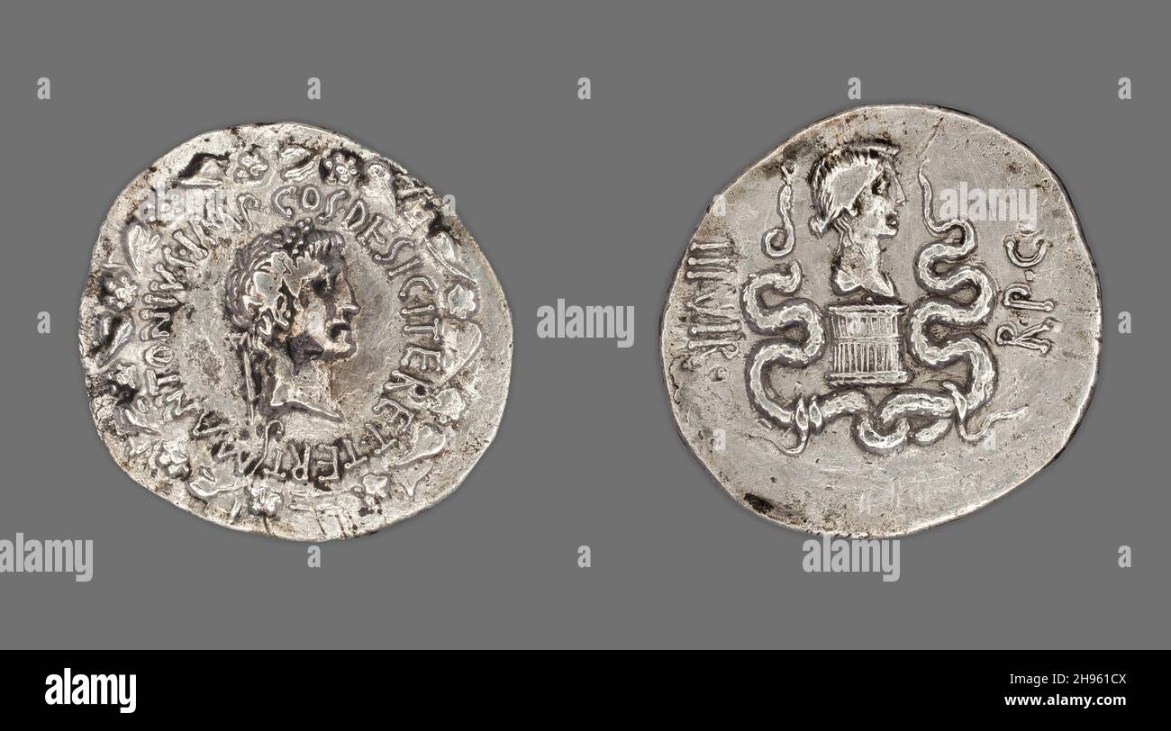 Cistophoric Tetradrachm (Coin) Portraying Mark Antony, 39-38 BCE ...