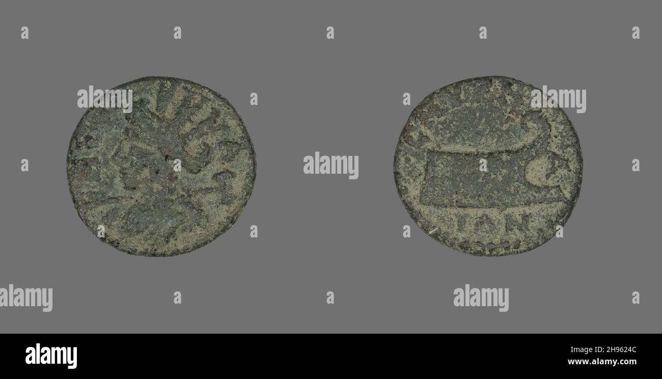 Coin Depicting the Amazon Smyrna, 175-200. Obverse: Smyrna holding a ...