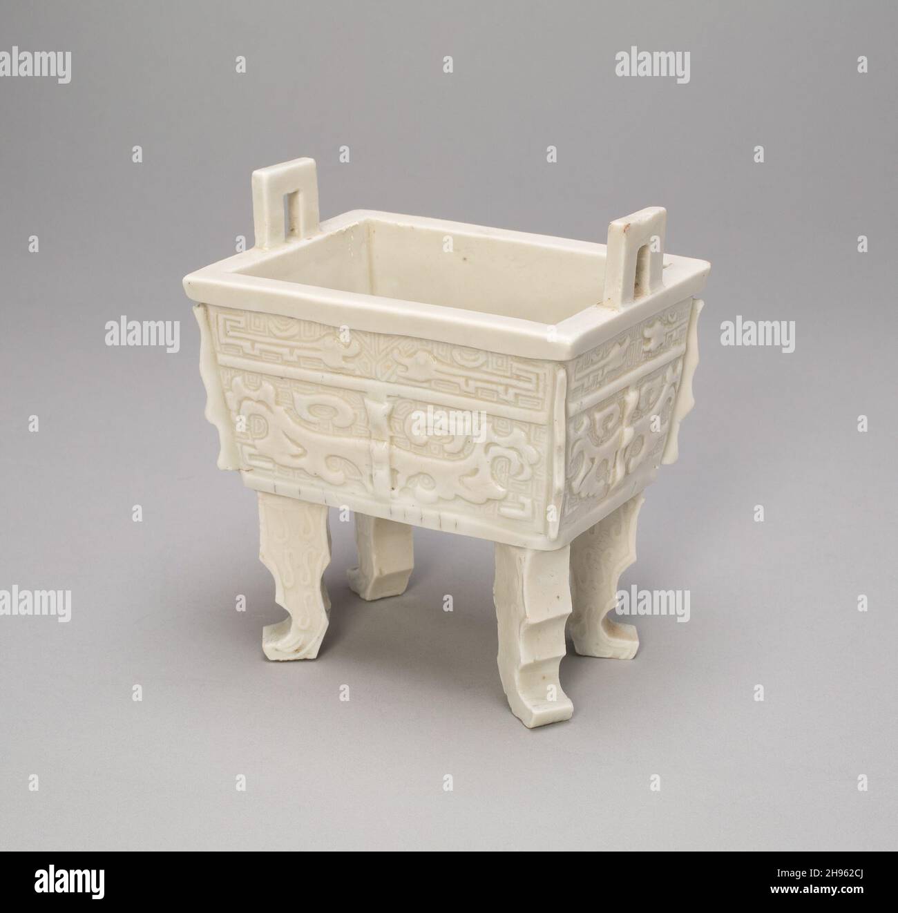 Censer in the Form of an Ancient Bronze Cauldron (fangding), Qing ...