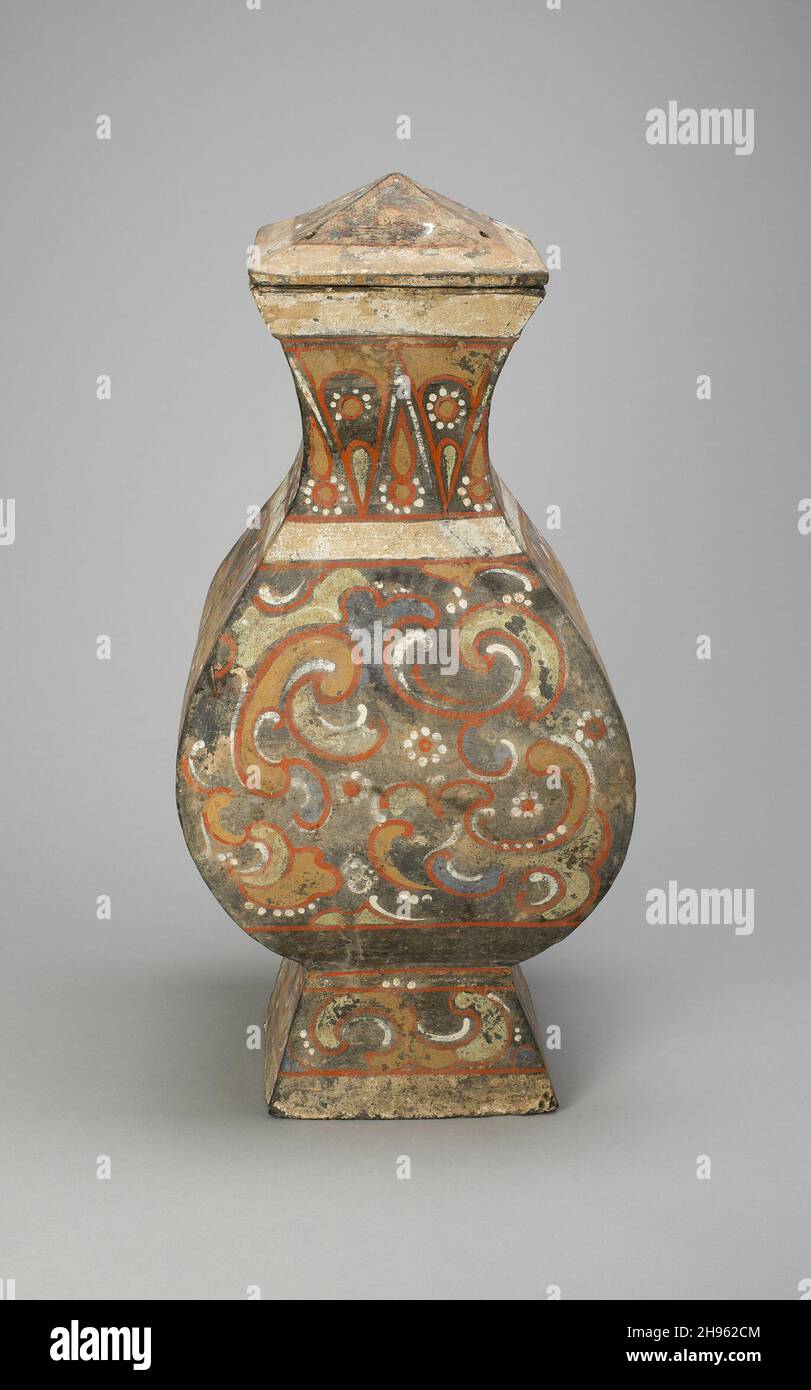 Container in the Form of an Ancient Bronze Jar (hu), Western Han ...