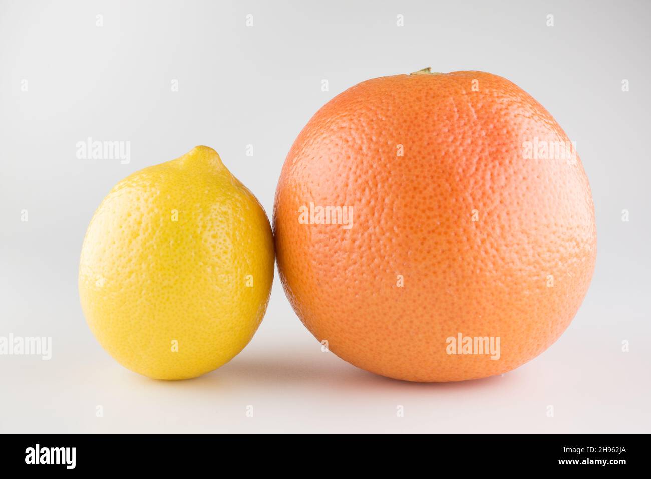 bright citrus fruits isolated on white background Stock Photo - Alamy
