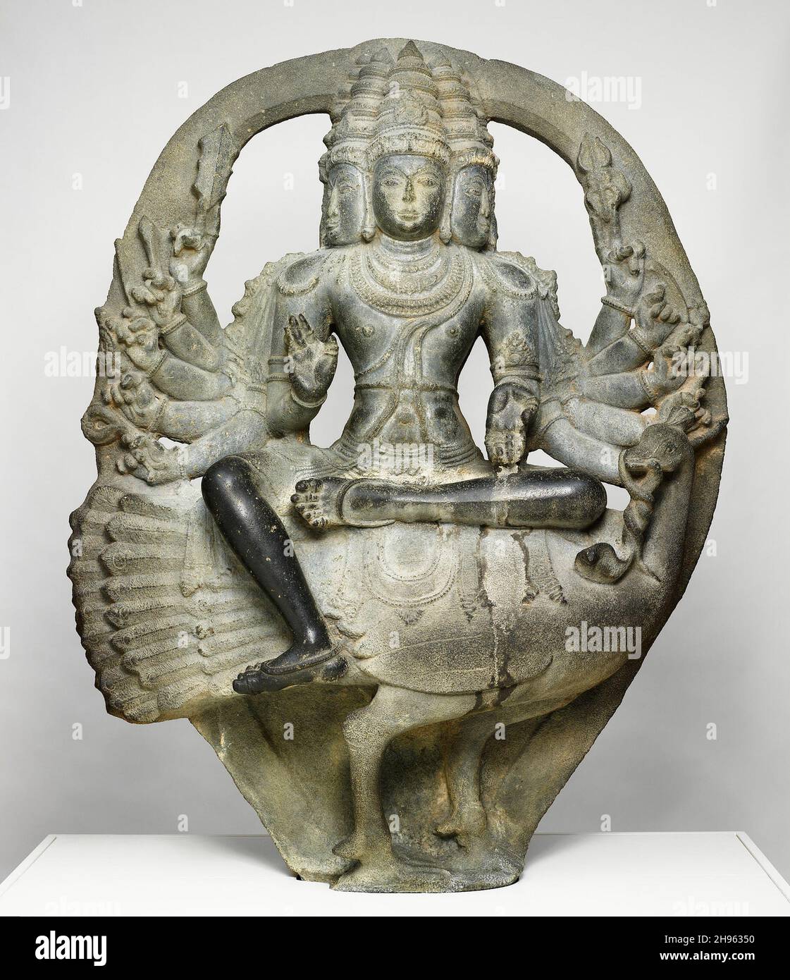 Karttikeya, Commander of the Divine Army, Seated on a Peacock, Ganga ...