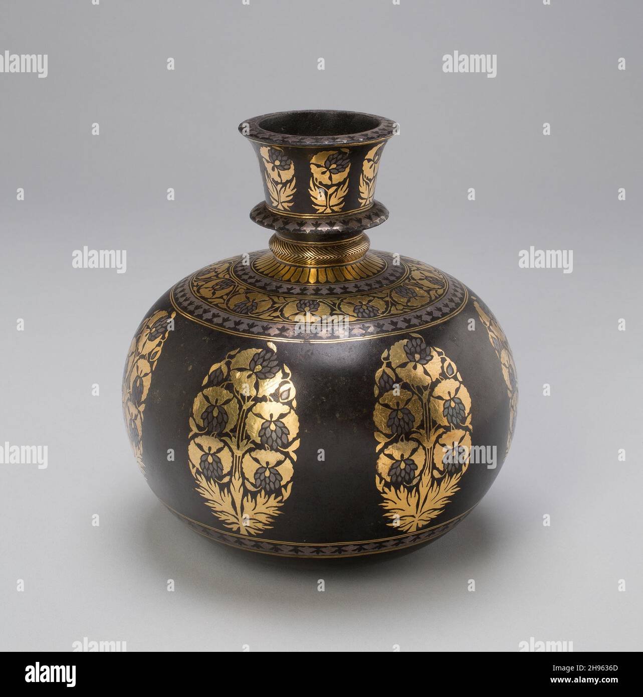 Globular Huqqa Base with Floral Design, 19th century Stock Photo - Alamy