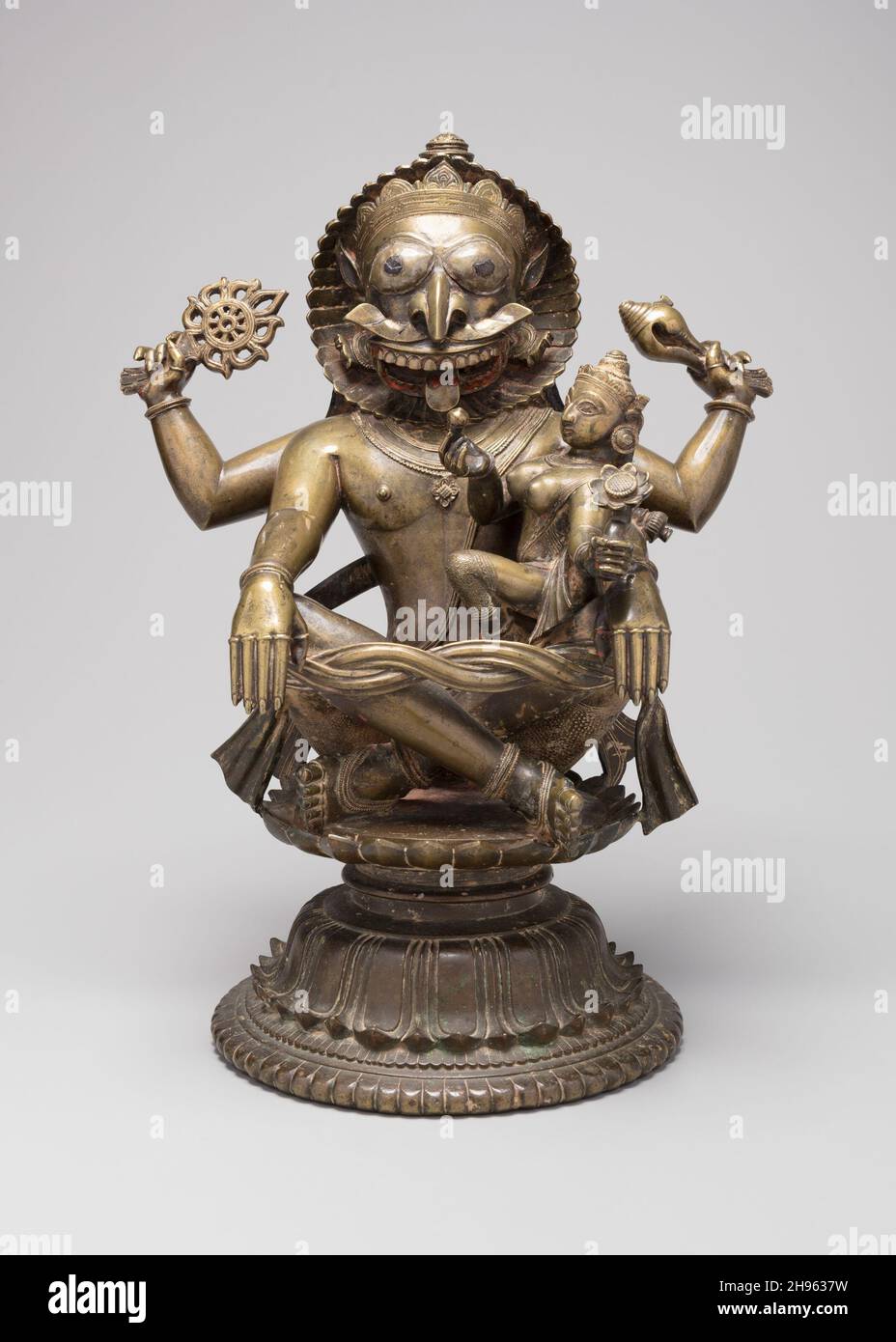 Lion-Headed Incarnation of God Vishnu (Narasimha), c. 15th century ...