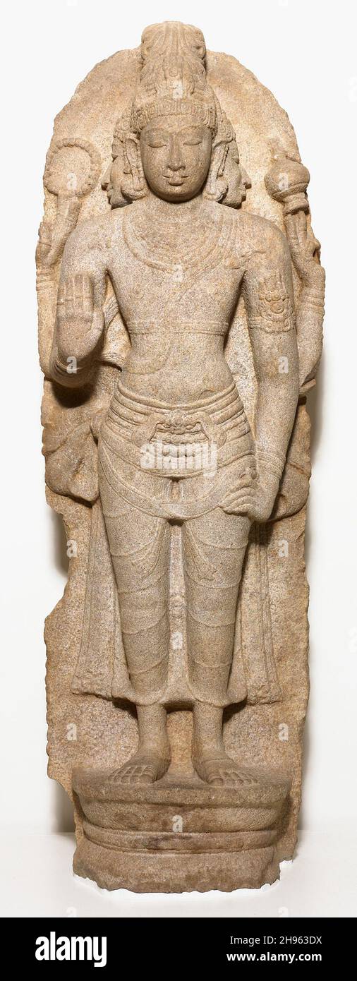 Four-Armed God Brahma Standing in Frontal Posture (Samabhanga), 10th ...