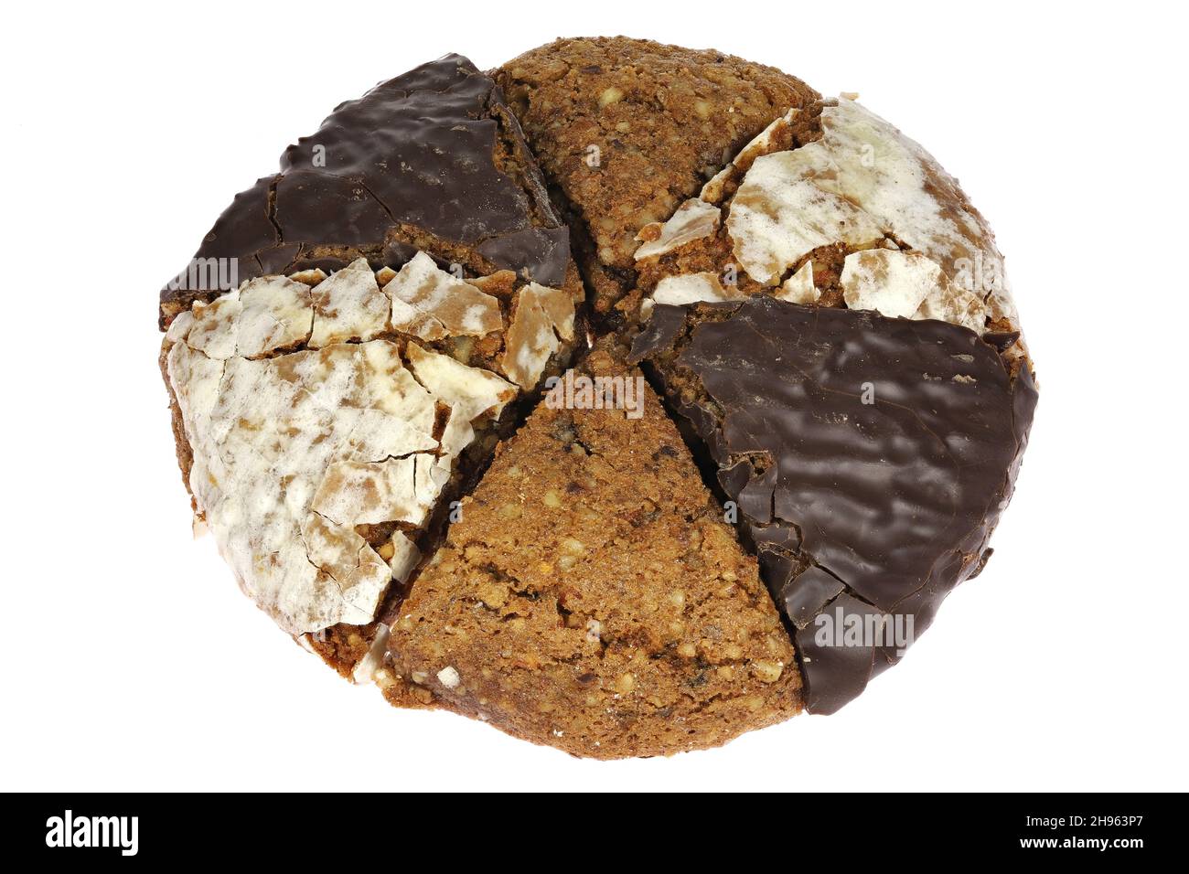 Original Nuremberg Elisen type Lebkuchen (gingerbread) isolated on ...