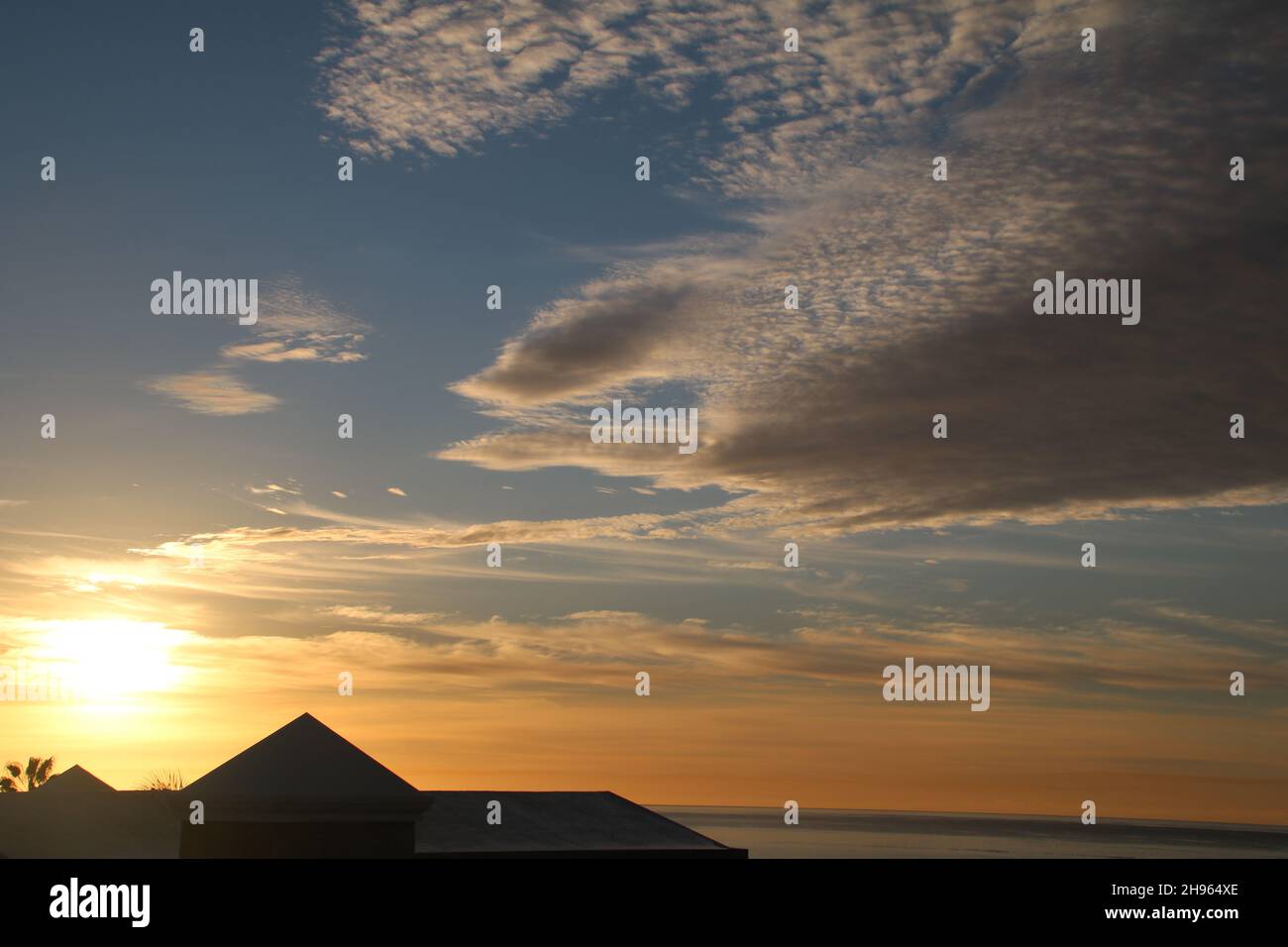 sunrise with amazing cloud formation Stock Photo - Alamy