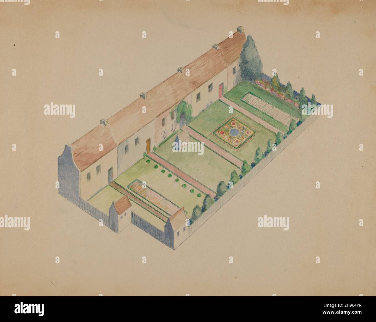 Block Plan, 1935/1942 Stock Photo - Alamy