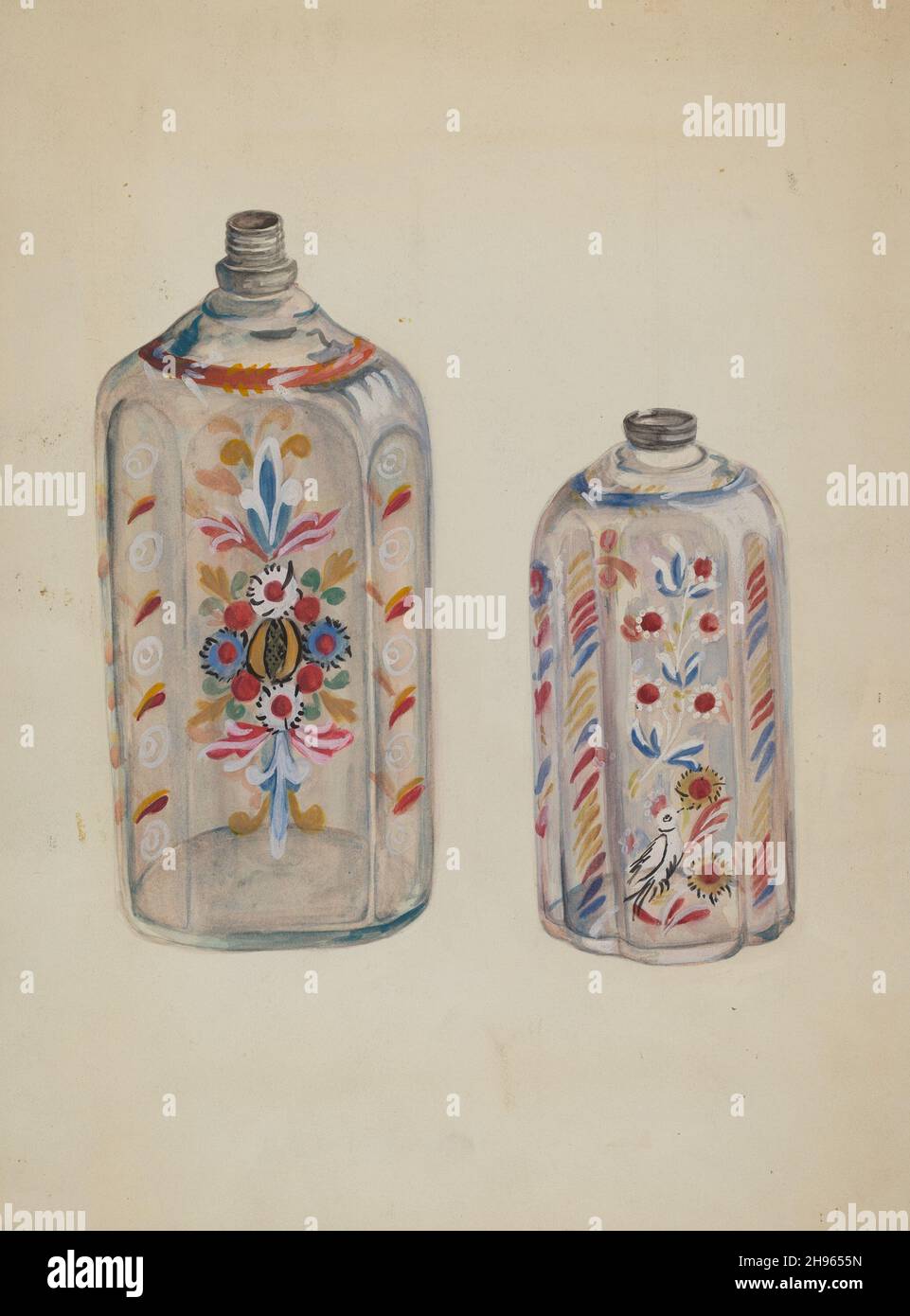 Flint Glass Bottles, c. 1936 Stock Photo - Alamy