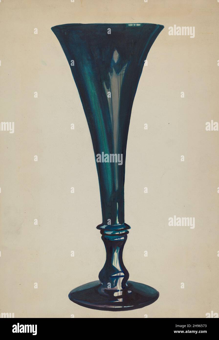 Trumpet Glass Vase, c. 1936 Stock Photo - Alamy