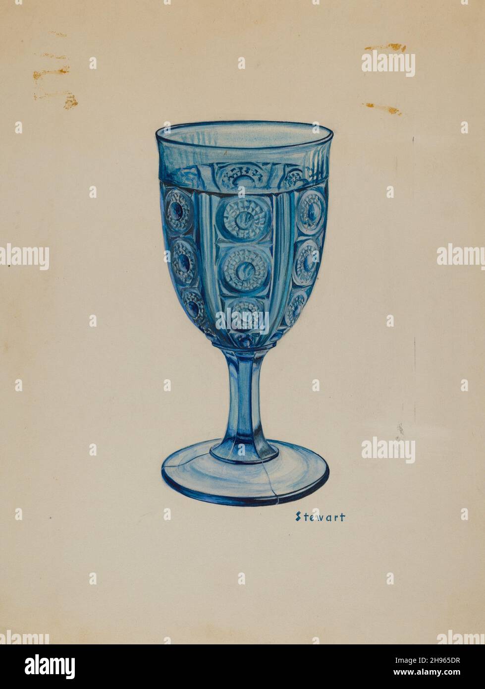 Blue Goblet, c. 1937 Stock Photo - Alamy