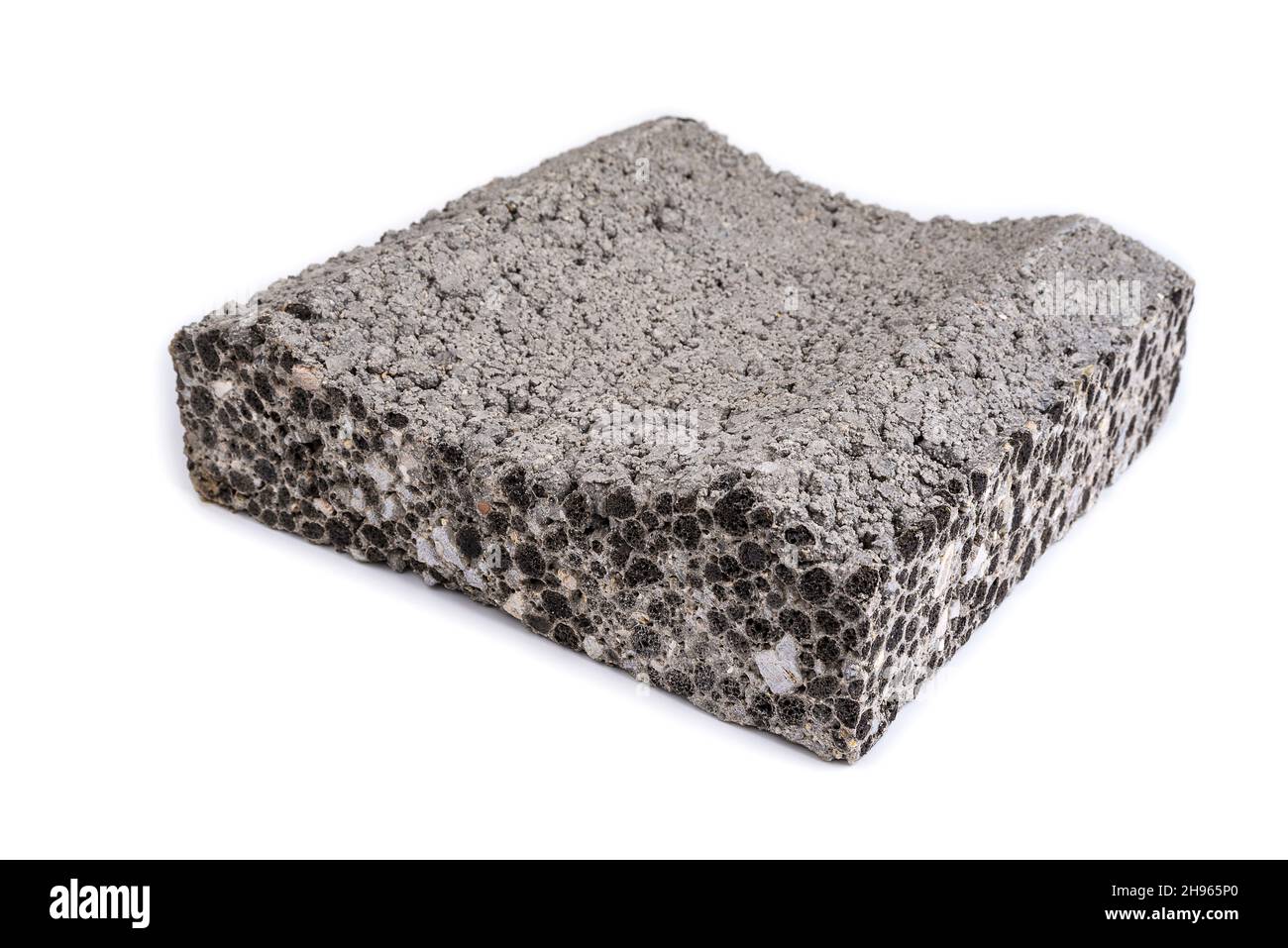 Grey block wall Cut Out Stock Images & Pictures - Alamy