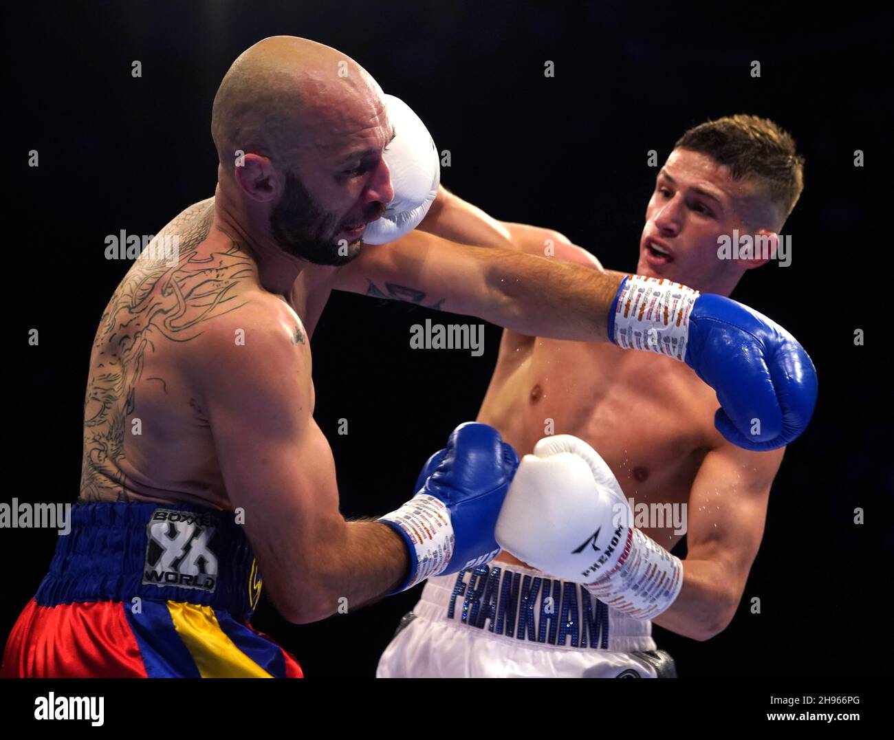 Constantin Radoi (left) and Charles Frankham in the super feather ...