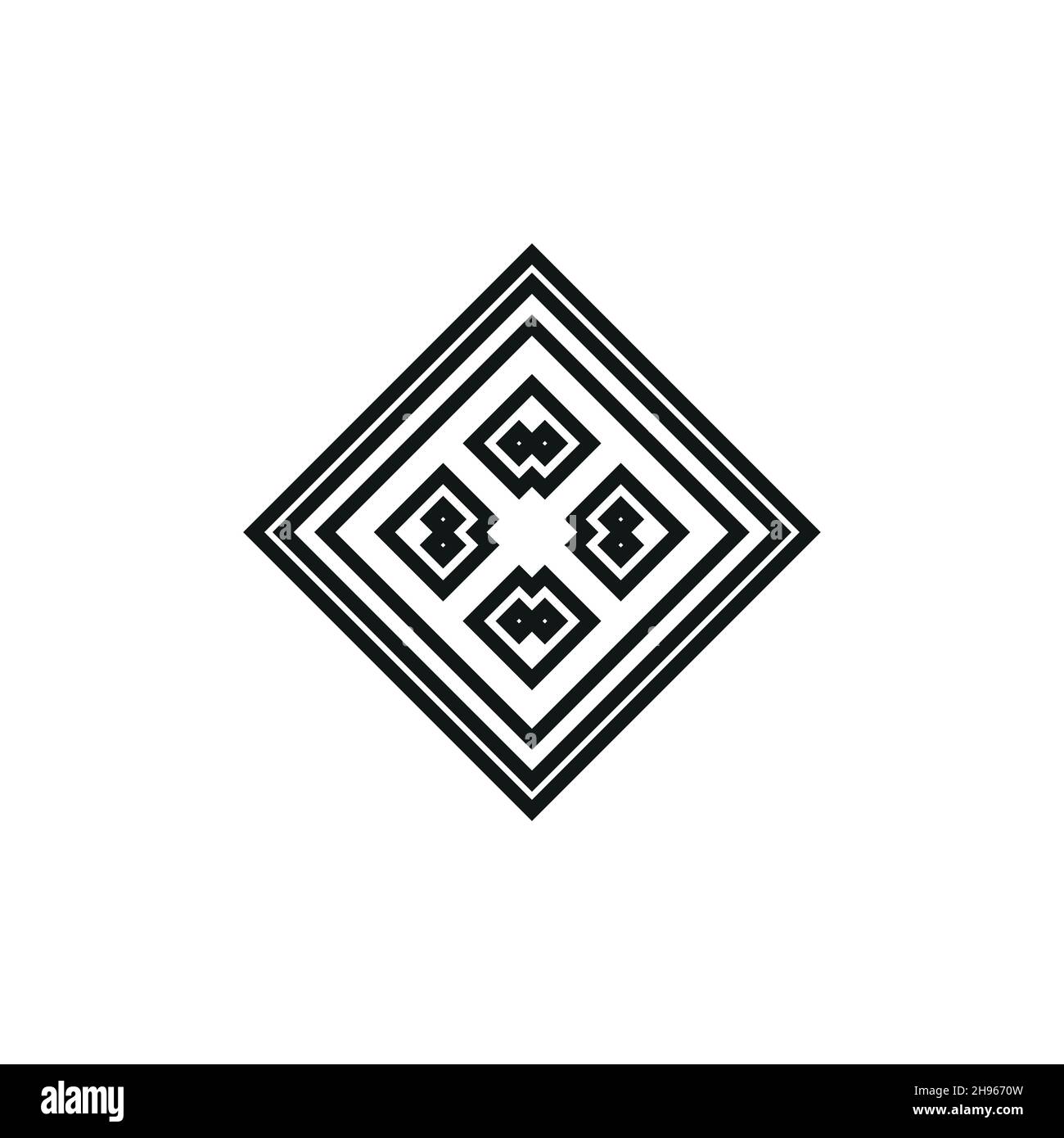 Vector icon: Celtic knot, triquetra cross or Trinity symbol with heart ...