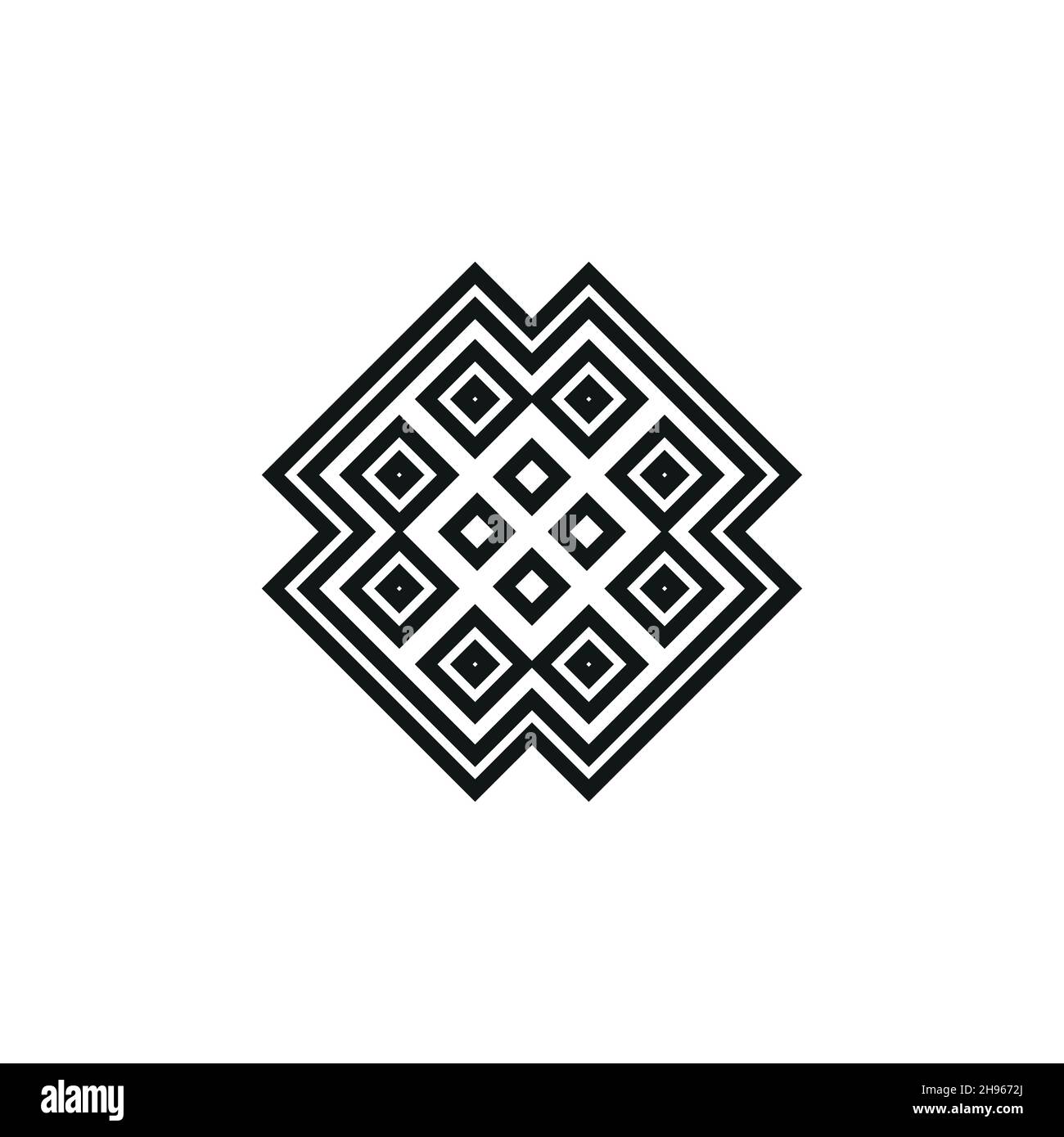 Vector icon: Celtic knot, triquetra cross or Trinity symbol with heart ...