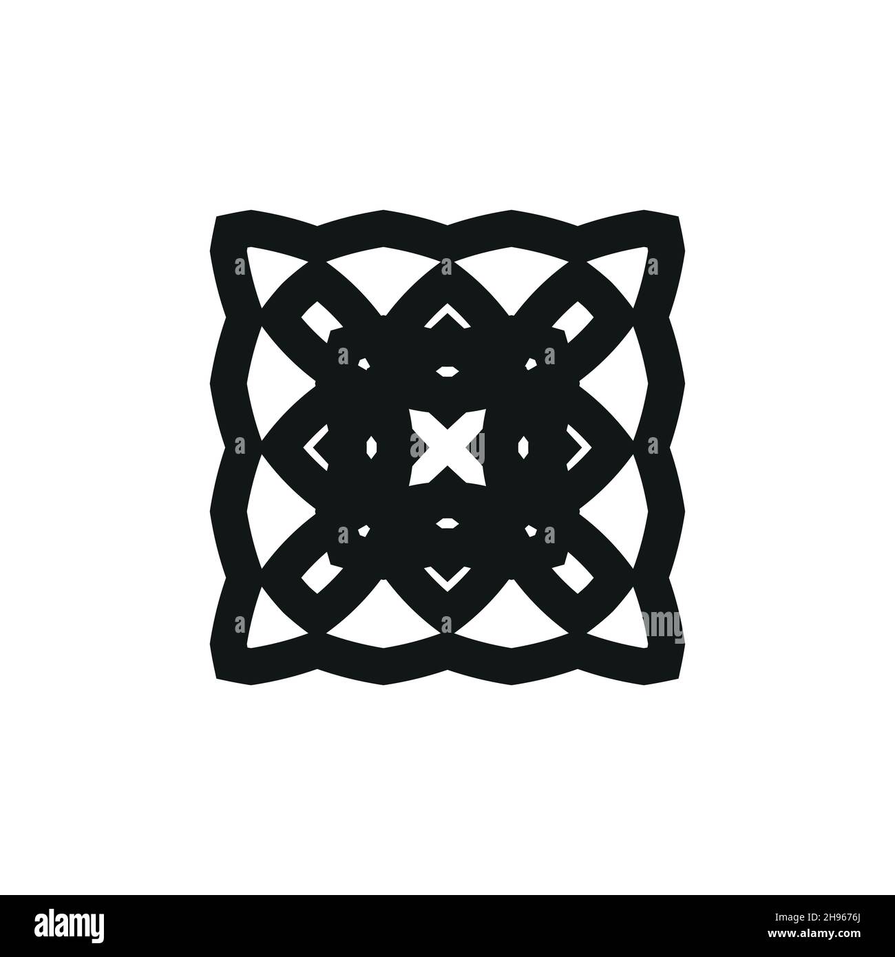 Vector icon: Celtic knot, triquetra cross or Trinity symbol with heart ...