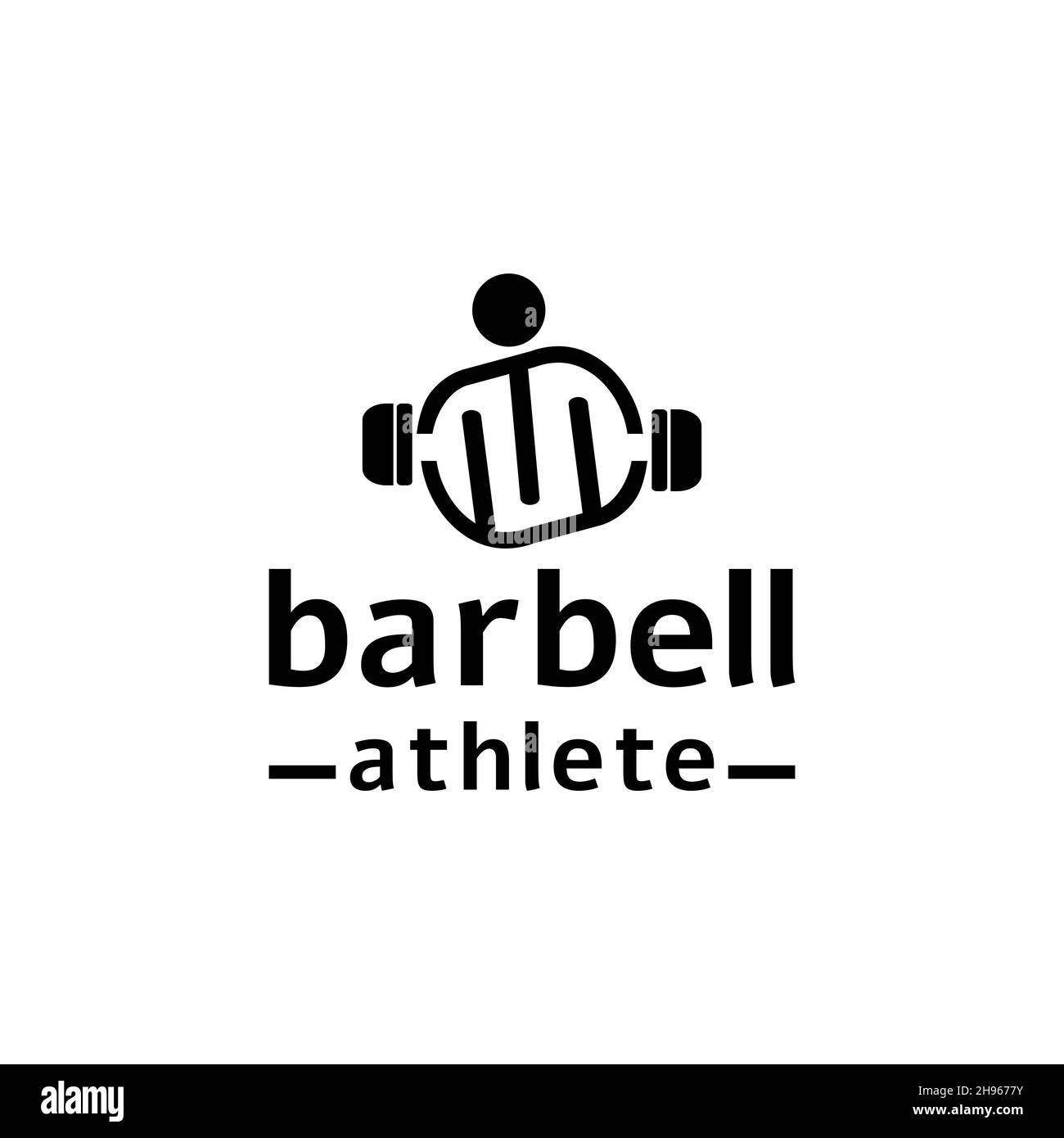 Athlete logo Black and White Stock Photos & Images - Alamy