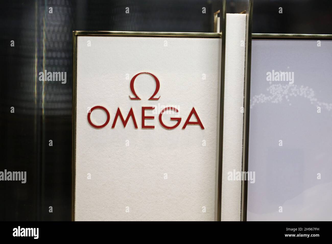 Signs and symbols in the city of Uppsala, Sweden. An Omega sign in a ...