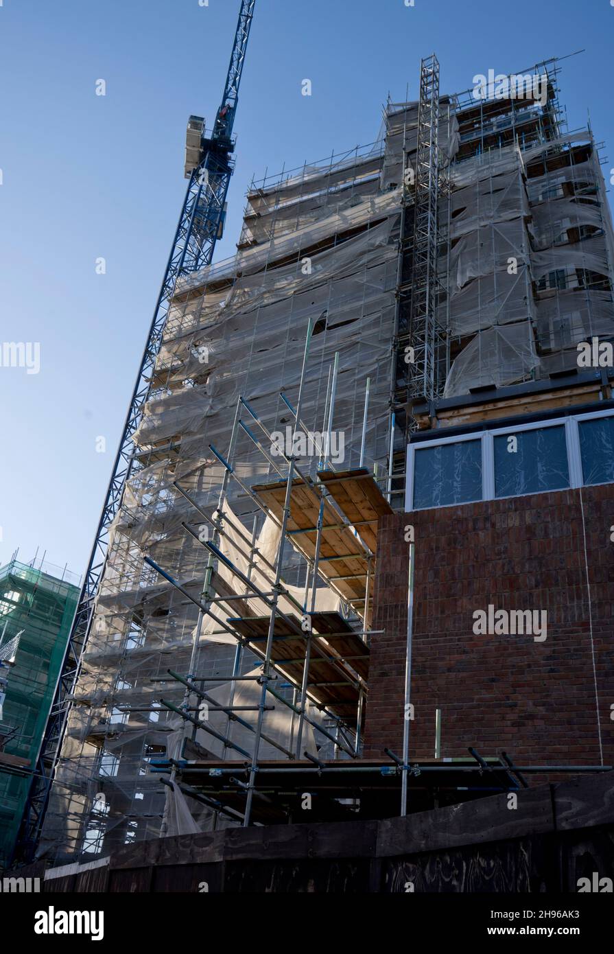 New residential tower blocks unfinished due to Covid 19 pandemic in ...