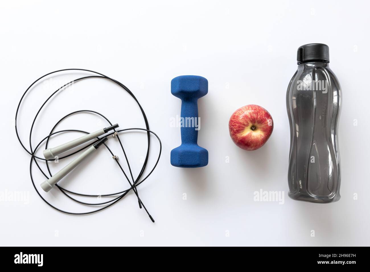 Sports equipment isolated on white, flat lay Stock Photo - Alamy