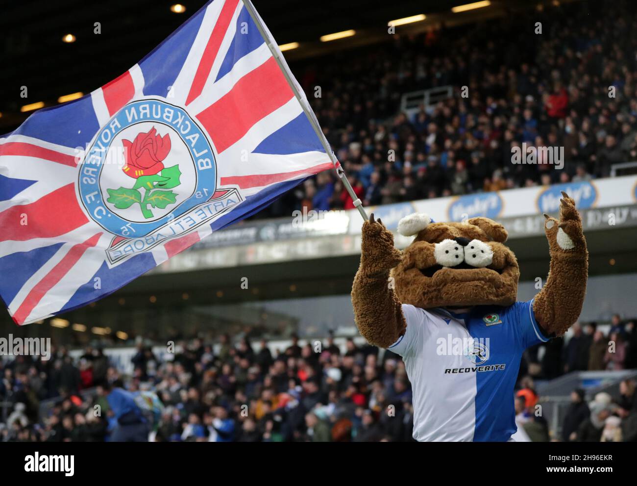 Blackburn rovers mascot rover the dog hi-res stock photography and ...