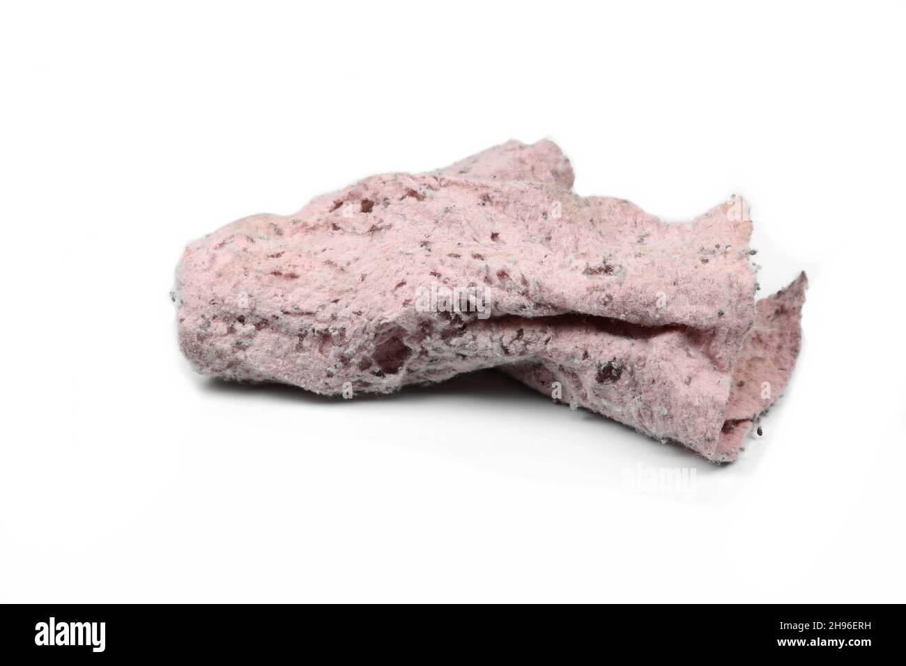 Old dirty torn rag isolated on white background. Cleaning rag Stock ...