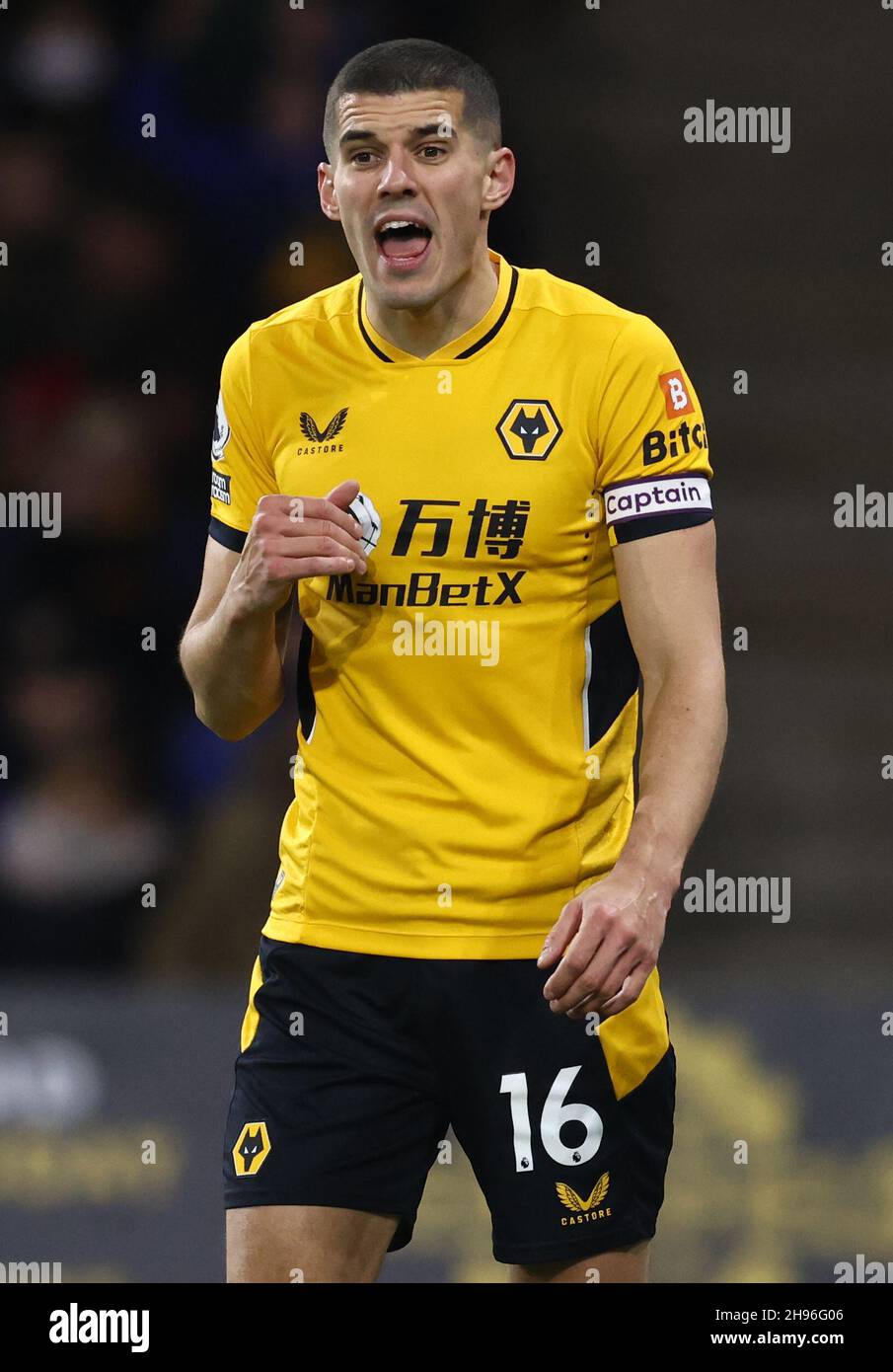 Wolverhampton, England, 4th December 2021. Conor Coady of Wolverhampton ...