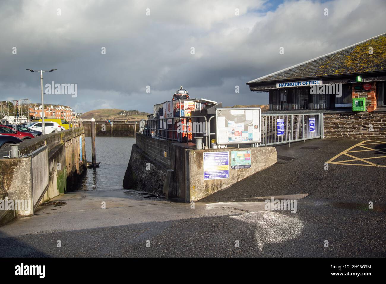 Padstow, Cornwall, England, December 2nd 2021,a view of the harbour ...