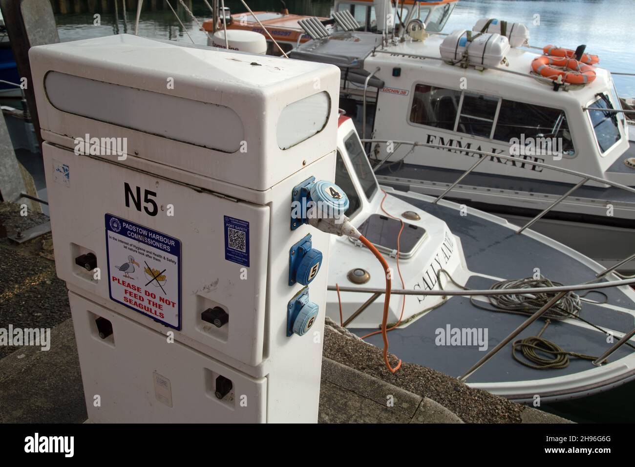 Padstow Harbour, Padstow, Cornwall, England, December 2nd 2021, Power ...