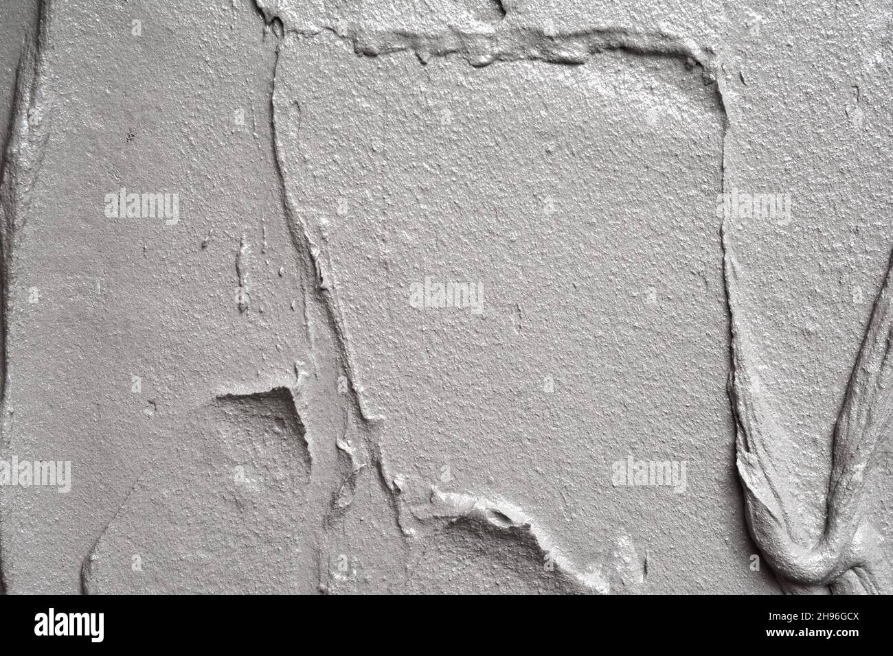 Texture of fresh concrete wall or mortar on construction site. Wet ...