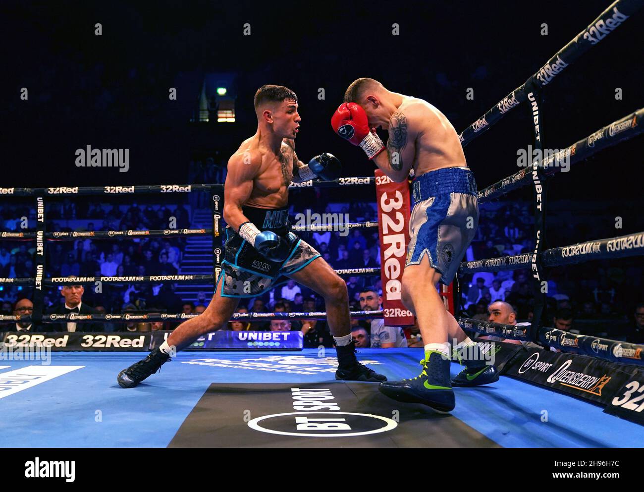 Sam Noakes (left) and Shaun Cooper in the World Boxing Council ...