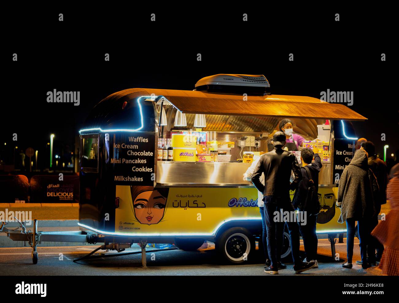 Street Food Outlets in Doha corniche / QATAR Stock Photo - Alamy