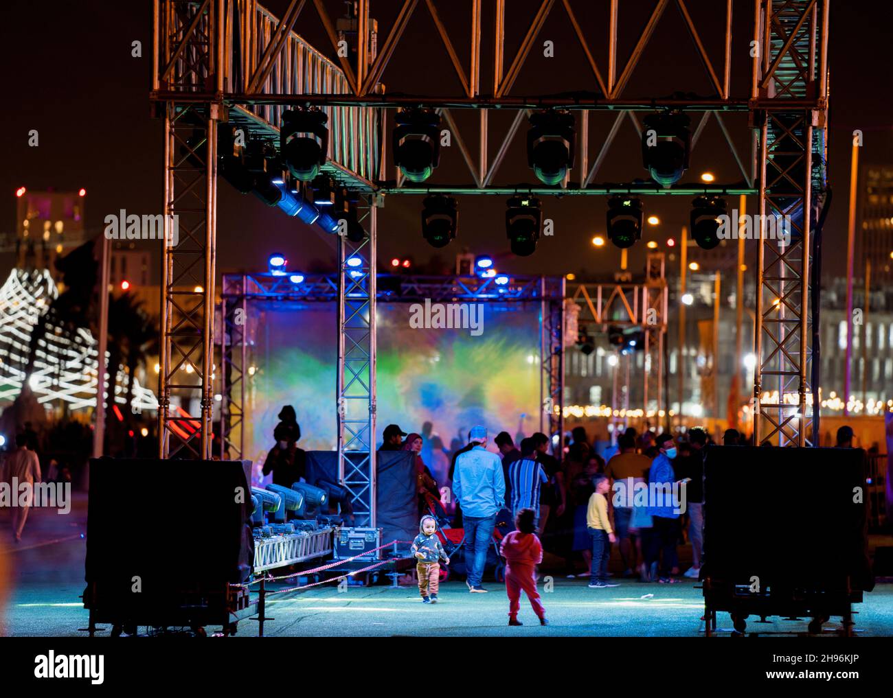 Street Food Outlets in Doha corniche / QATAR Stock Photo - Alamy