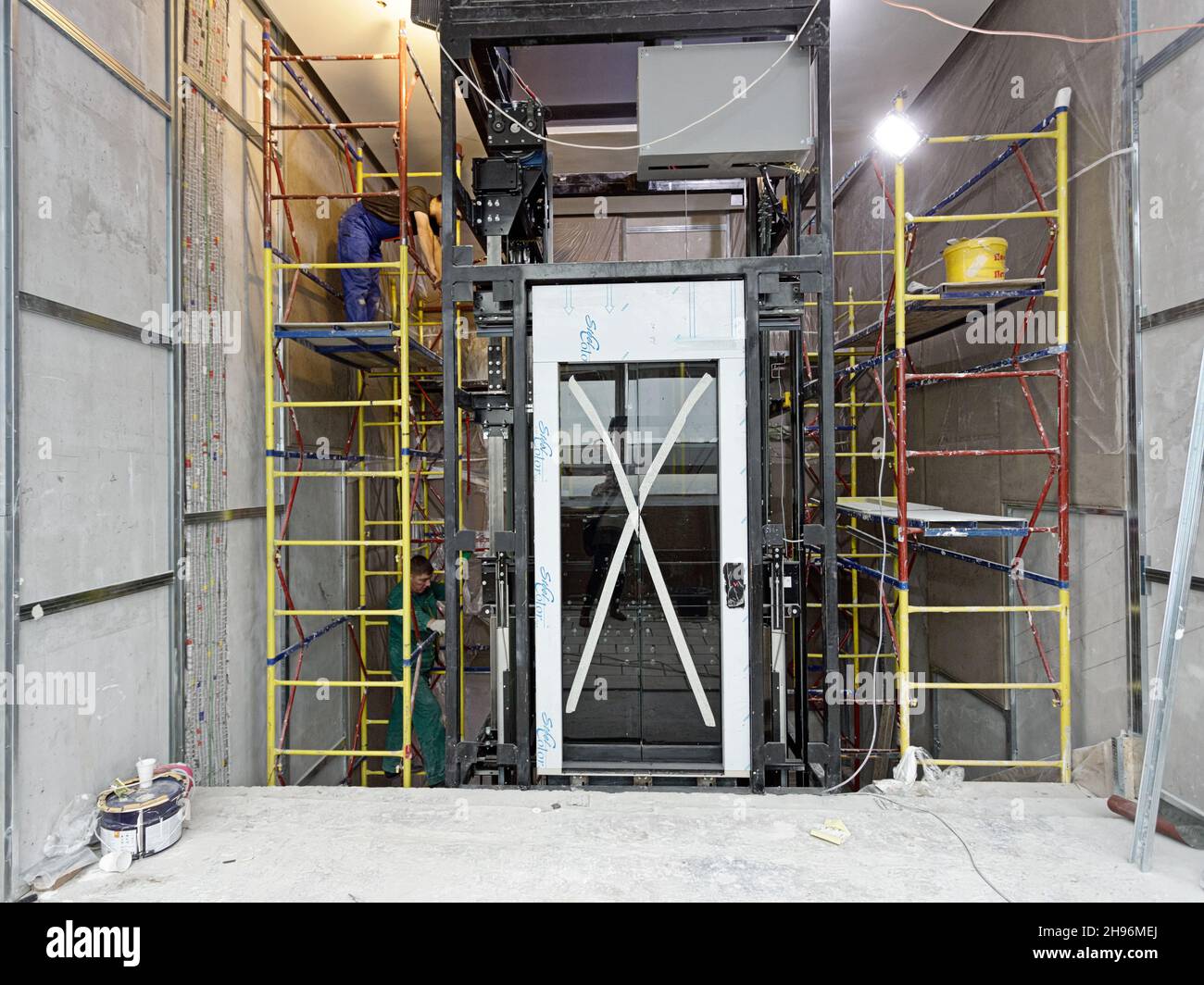 Elevator installation hi-res stock photography and images - Alamy