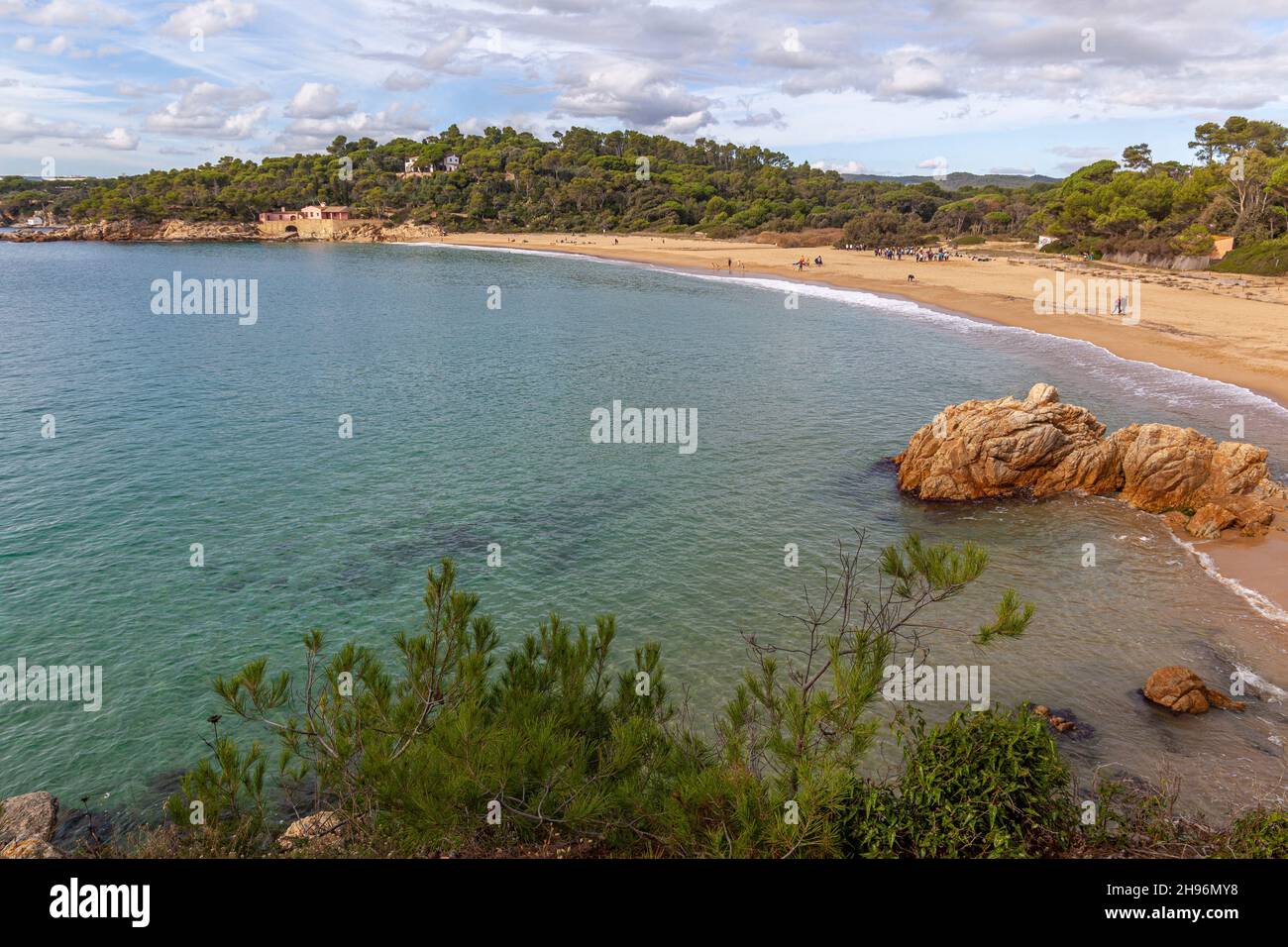 Castell beach, Palamós coast Stock Photo - Alamy