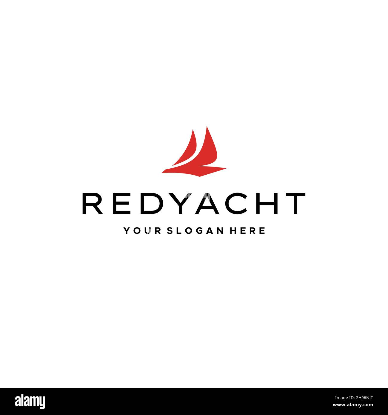 Yacht with spinnaker Cut Out Stock Images & Pictures - Alamy