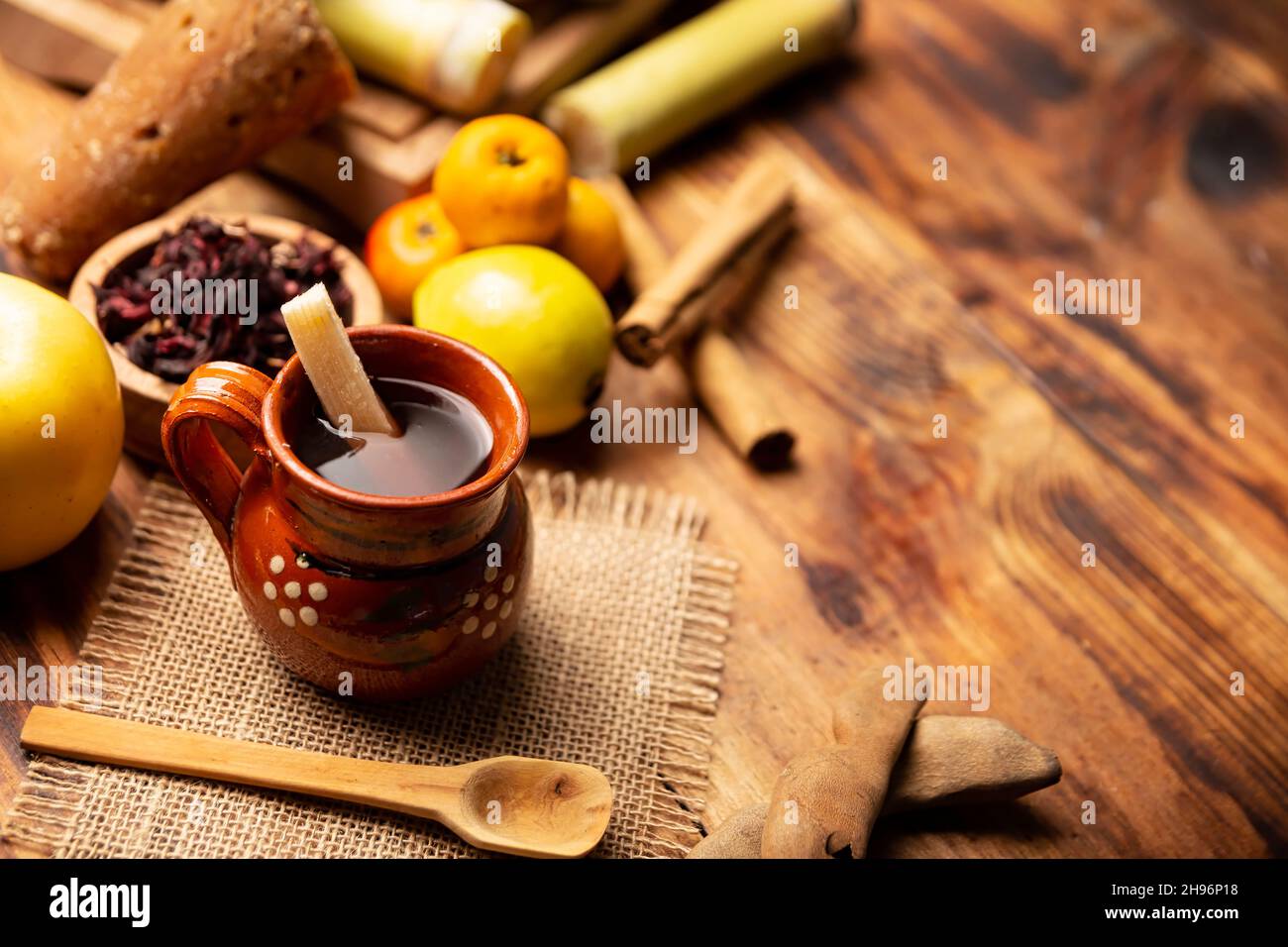 Ponche de Frutas. Christmas fruit punch is an infusion that is consumed ...