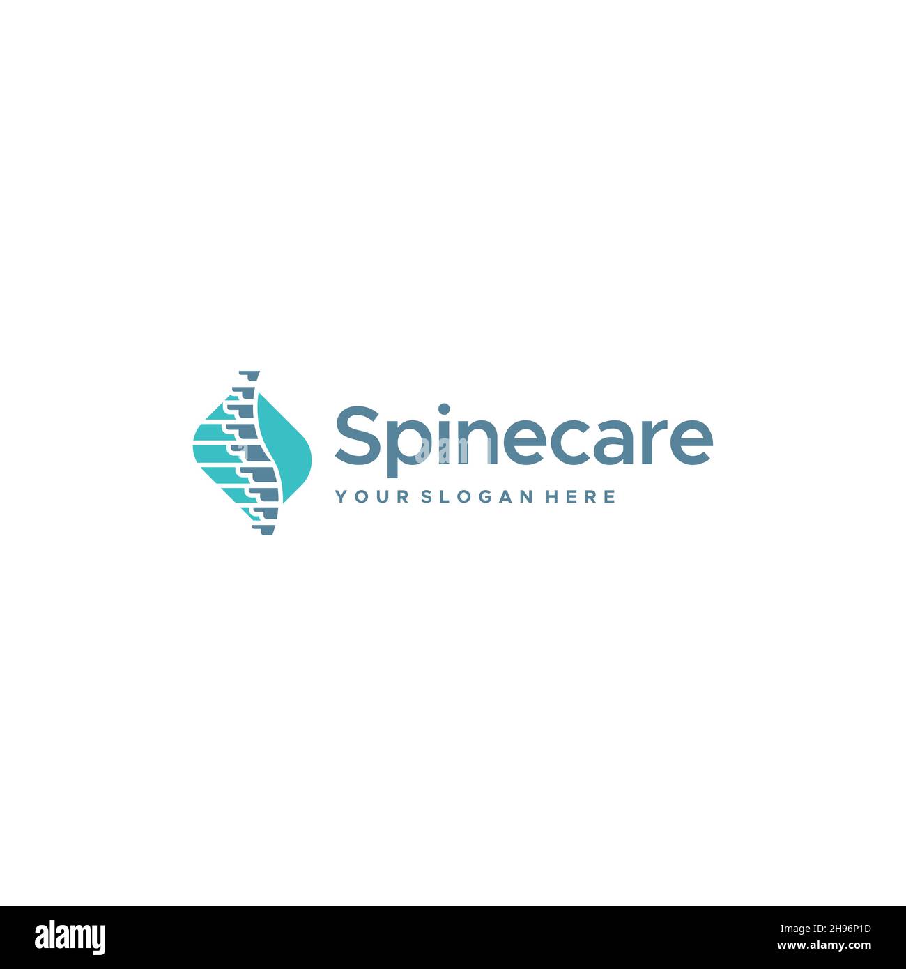 minimalist SPINE CARE bone colorful logo design Stock Vector Image ...