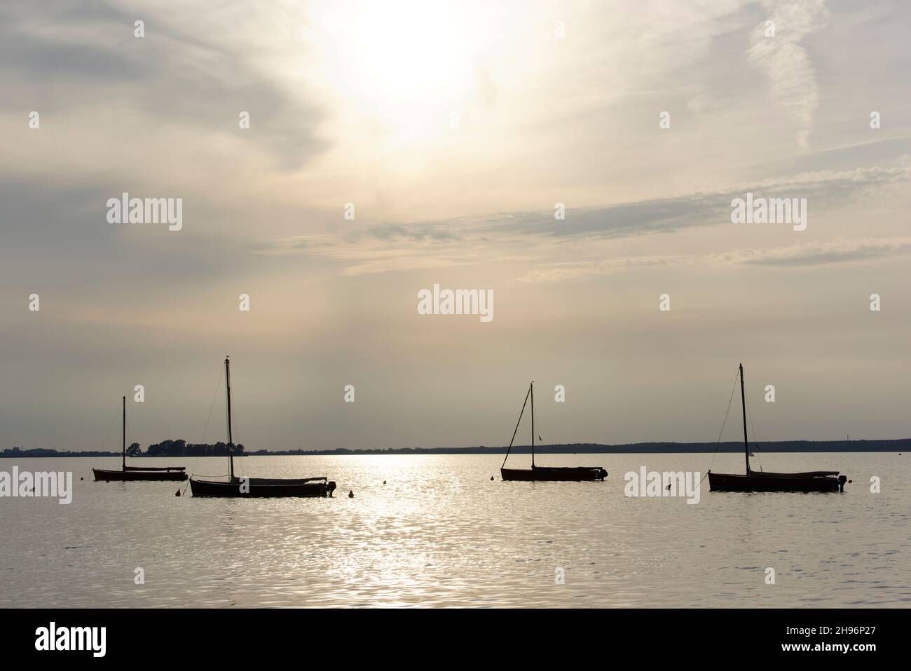 Sunset at Steinhuder Meer ,Hannover ,Germany .Steinhuder Meer Nature ...
